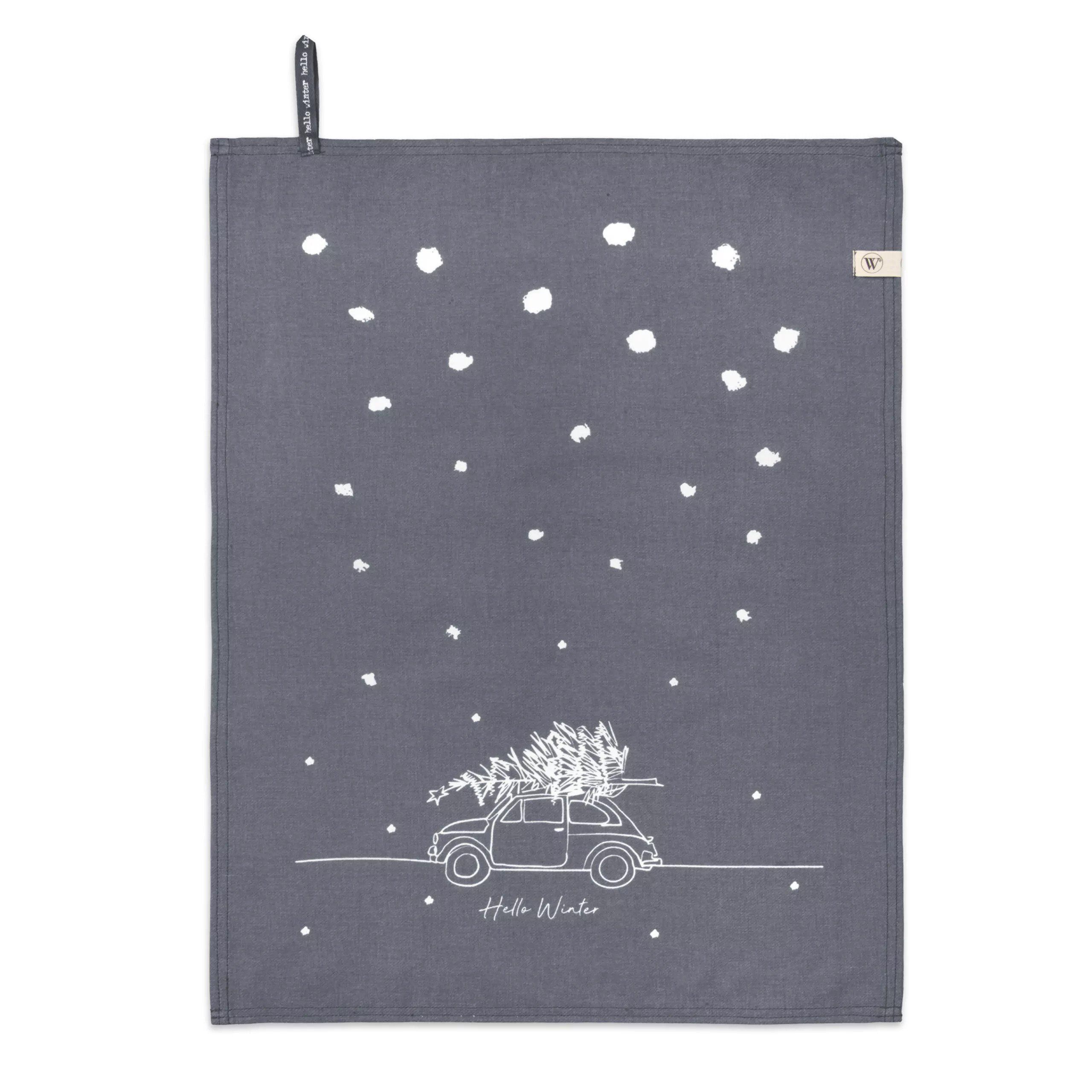 Walra Kerst Theedoeken & Handdoeken - Hello Winter - 3 stuks - Blauw ...